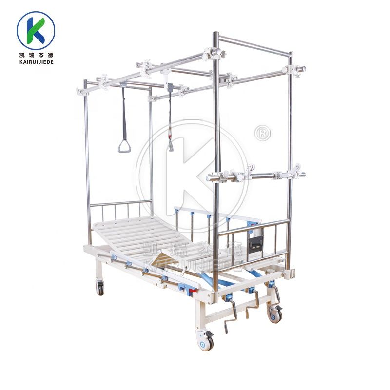 JDC15-1 Orthopedic traction hospital bed with stainless steel gantry ...